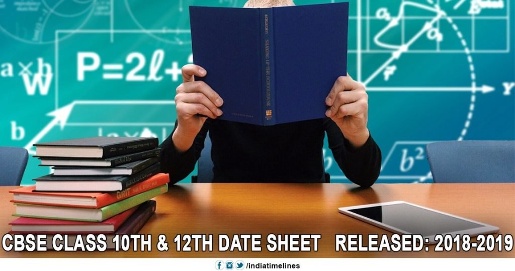 CBSE Class 10th and 12th Date Sheet Released for 2018-19 Exams